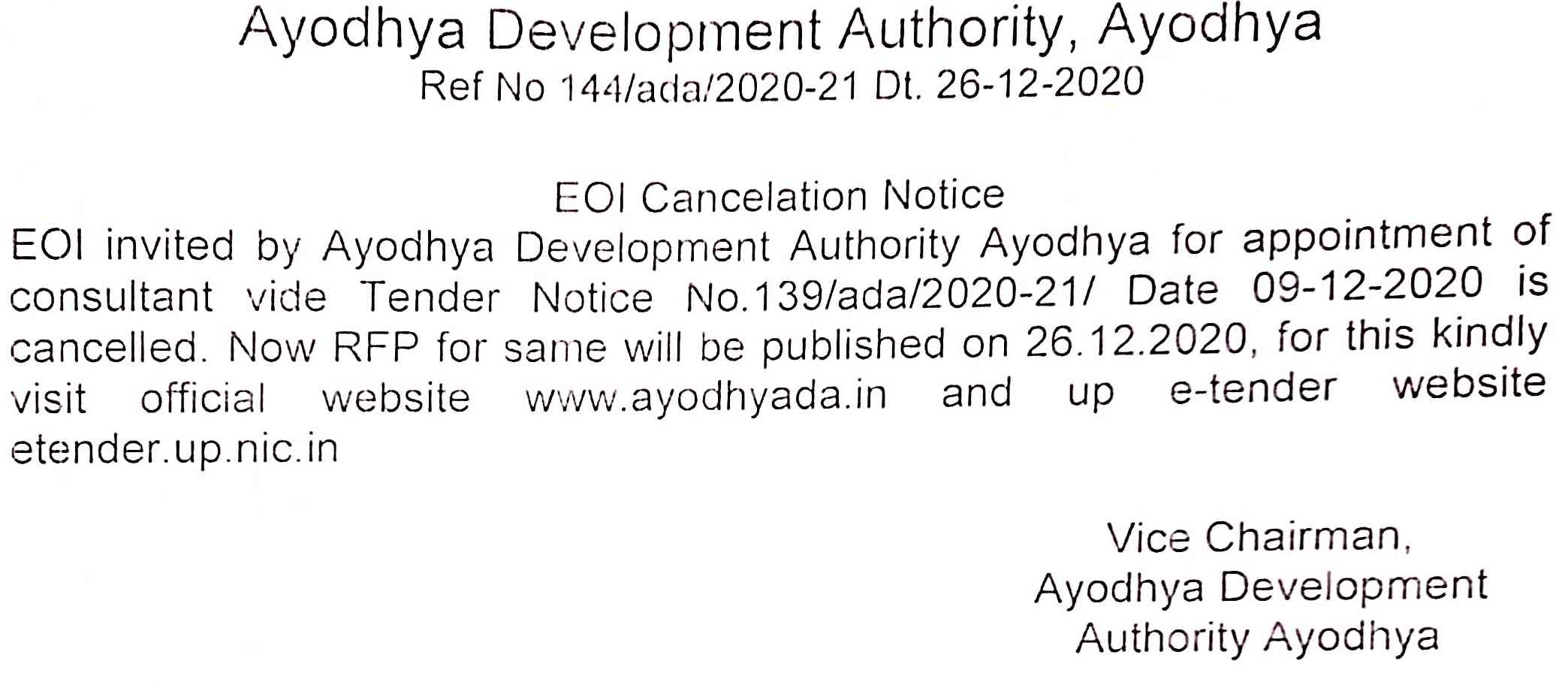 Ayodhya Devlopment Authority